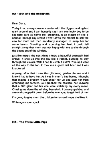 Recount - Diaries - Year 3 Reading and Writing Skills Pack 10 Lessons ...