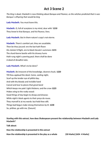 Act 5 Scene 6, 7, 8 and 9 Macbeth GCSE English Literature 9-1 ...