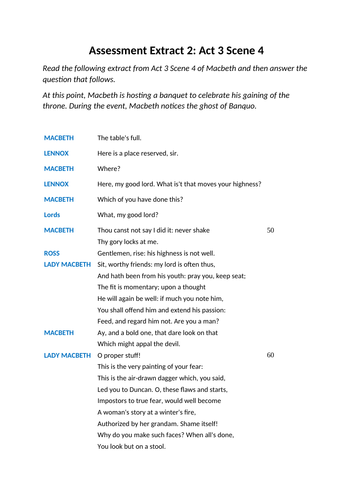 Act 5 Scene 6, 7, 8 and 9 Macbeth GCSE English Literature 9-1 ...