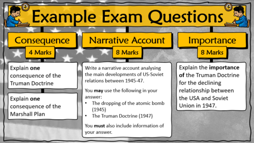 Truman Doctrine & Marshall Plan - Cold War - GCSE History Edexcel ...