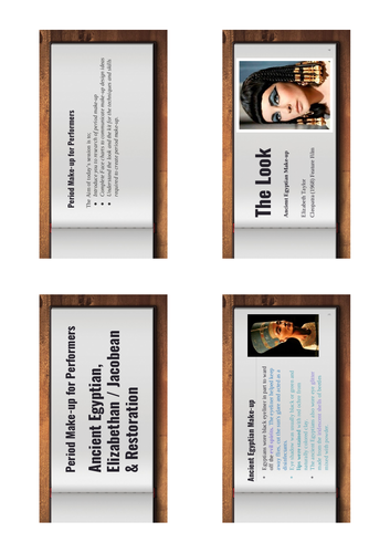 Makeup HISTORICAL PERIOD | Intro to ELIZABETHAN | 2 Lessons | Teaching ...