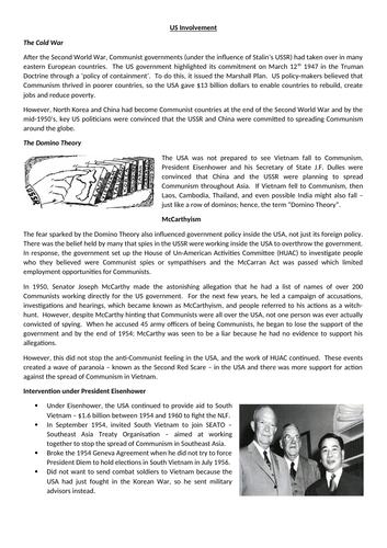 The Domino Theory, AQA 8145, Conflict and tension in Asia | Teaching ...