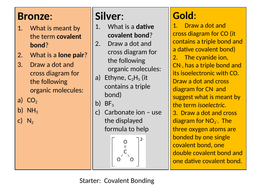 Module 3 Starters OCR A Level Chemistry | Teaching Resources