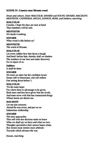 Macbeth Scheme of Work GCSE | Teaching Resources