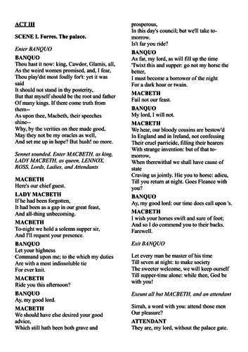 Macbeth Scheme of Work GCSE | Teaching Resources