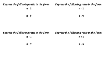 Writing a ratio in the form 1:n / #GoForItStarter | Teaching Resources