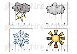 Weather Number Puzzles, Counting to 10 | Teaching Resources
