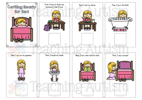 Getting Ready For Bed Sequencing Adapted Book Teaching Resources