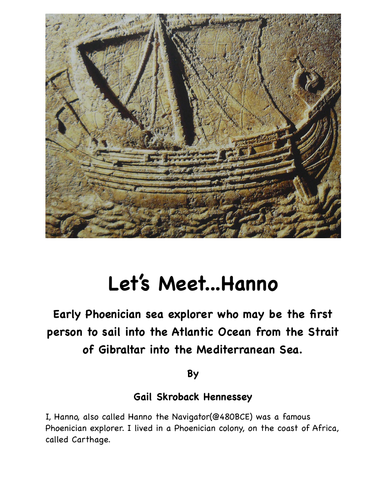 Hanno: Ancient Phoenician Sea Explorer!(Reading Activity) | Teaching ...