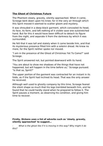 A Christmas Carol - Supernatural | Teaching Resources