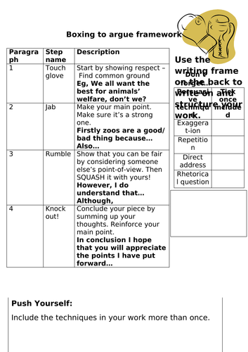 Writing to argue | Teaching Resources