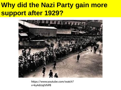 Edexcel 9-1 Weimar and Nazi Germany - Lessons 18 & 19 Why did the Nazis ...