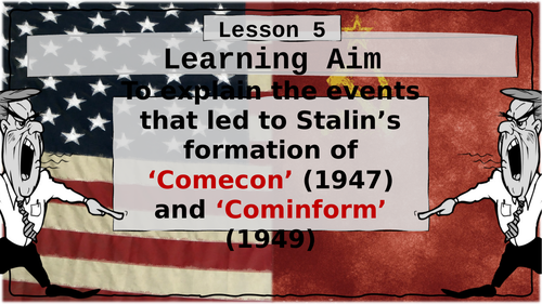 GCSE History Edexcel Cold War and S.Power Relations: Lesson 5 ...