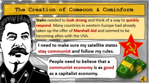 Stalin Cominform & Comecon - Cold War & Superpower - GCSE History ...