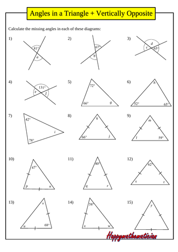 All About Angles Up To GCSE Grade 5 - With Answers | Teaching Resources