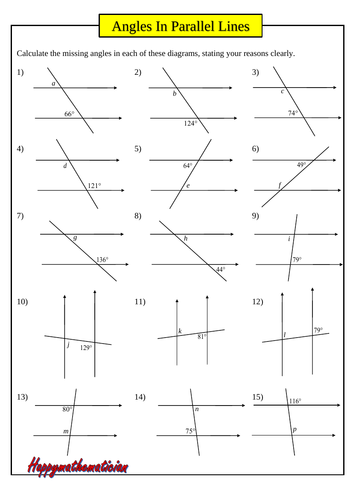 All About Angles Up To GCSE Grade 5 - With Answers | Teaching Resources