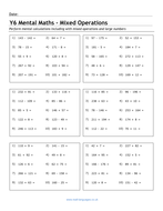 y6 Number - Mental Maths. Three packs of mental starters. (40 tests ...