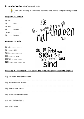 The Present Tense in German - a differentiated resource bundle ...