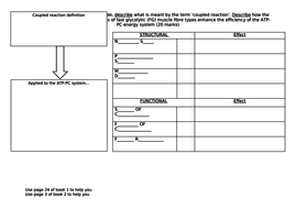 OCR A Level PE- ATP-PC System | Teaching Resources