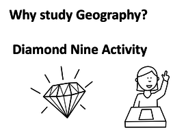 Why study Geography Diamond Nine Activity | Teaching Resources