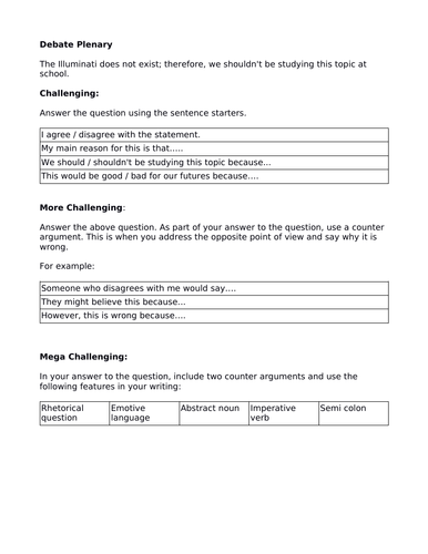 Conspiracy Theories | Teaching Resources