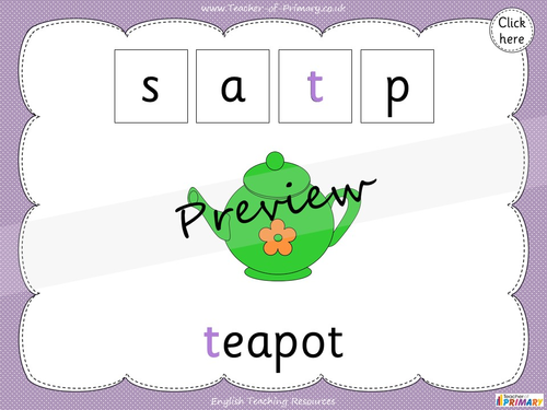 Beginning Sounds - s, a, t, p | Teaching Resources