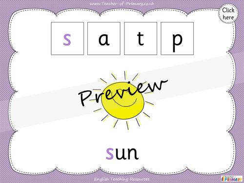 Beginning Sounds - s, a, t, p | Teaching Resources