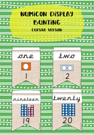 Display Numicon Number 1-20 Bunting (Cursive included) | Teaching Resources