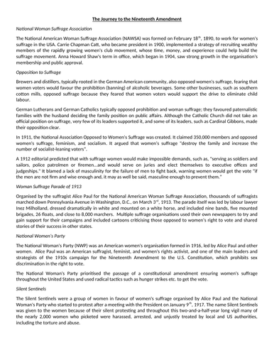 19th Amendment, Suffrage and Women's Rights in Twentieth Century ...