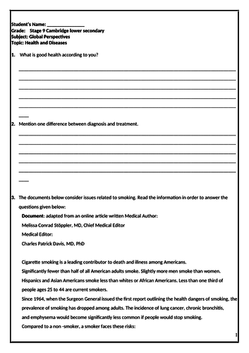 Global Perspectives Cambridge Lower secondary stage 9 | Teaching Resources