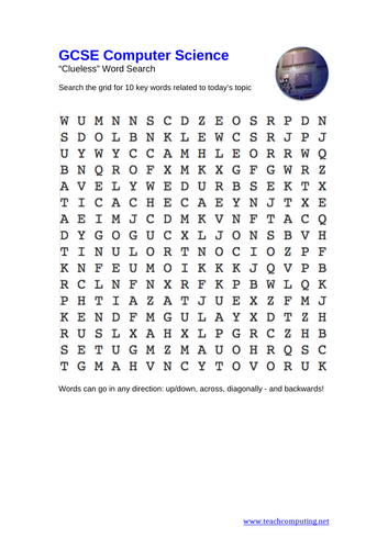 GCSE Computer Science: Word puzzle (The CPU) | Teaching Resources GCSE Computer Science: Word puzzle (The CPU) | Teaching Resources