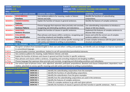 COMPLEX SENTENCE STRUCTURE: 21 WORKSHEETS WITH ANSWERS | Teaching Resources