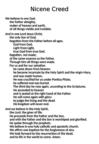 AQA GCSE RE RS - Christianity Beliefs - Complete Unit - 9 Lessons | Teaching Resources