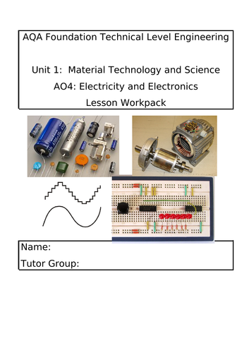 TVQ Level 3 Engineering - Unit 1: Electricity and Electronics ...