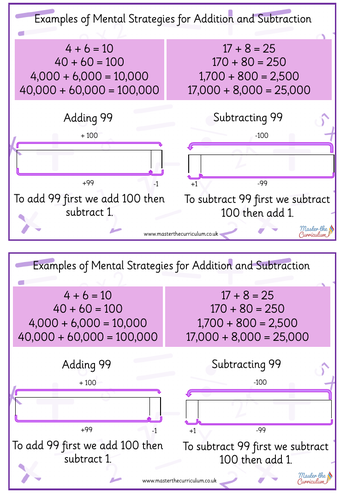Year 5- Week 1- Addition and Subtraction Differentiated Worksheets ...