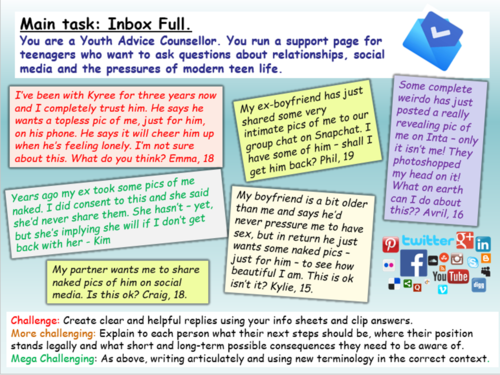 Revenge Porn - Social Media Safety / RSE | Teaching Resources