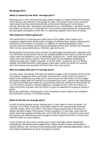 Revenge Porn - Social Media Safety / RSE | Teaching Resources