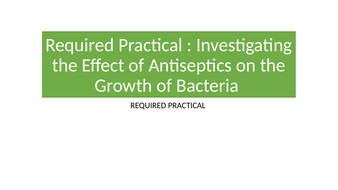 GCSE Biology 4.1 Required Practical Microbiology | Teaching Resources