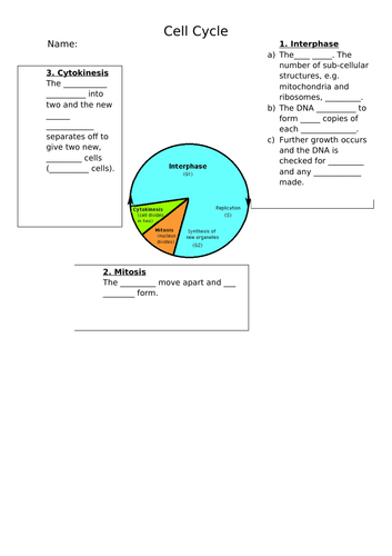 GCSE Biology 4.1 Cell Division, cell cycle and Mitosis | Teaching Resources