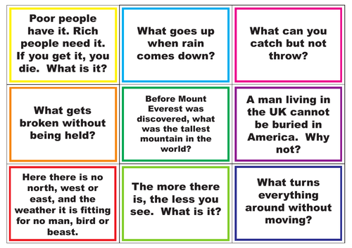 Riddle Me This ... 99 Tutor Time Beginner Riddles & Brainteasers ...