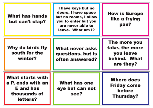 Riddle Me This ... 99 Tutor Time Beginner Riddles & Brainteasers ... Riddle Me This ... 99 Tutor Time Beginner Riddles & Brainteasers ...