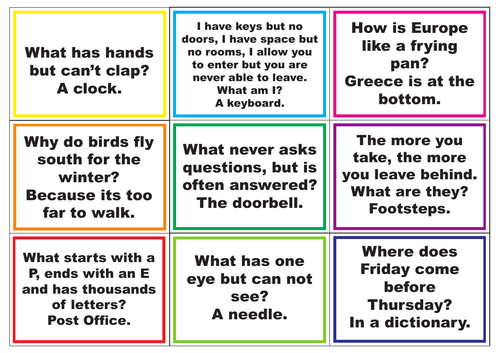 Riddle Me This ... 99 Tutor Time Beginner Riddles & Brainteasers ...