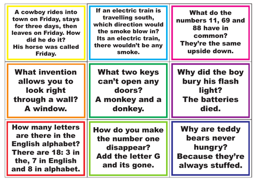 Riddle Me This ... 99 Tutor Time Beginner Riddles & Brainteasers ...