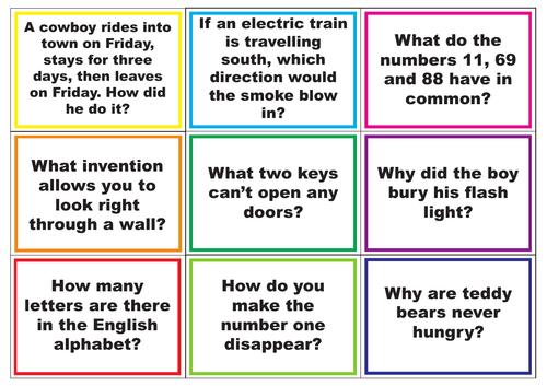 Riddle Me This ... 99 Tutor Time Beginner Riddles & Brainteasers ...