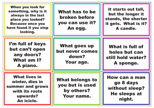 Riddle Me This ... 99 Tutor Time Beginner Riddles & Brainteasers ...