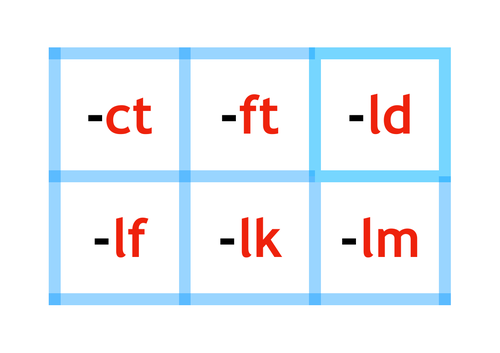 final blends card sort | Teaching Resources