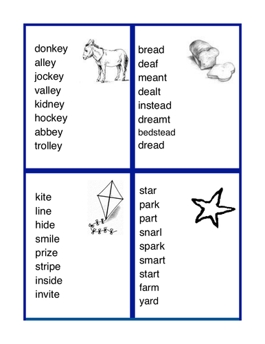 phonograms - Montessori word lists | Teaching Resources