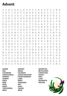 Advent Word Search by sfy773 | Teaching Resources