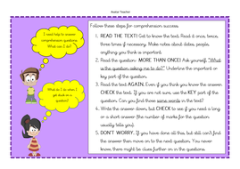 Reading skills comprehension for KS2 with content domain questions and ...