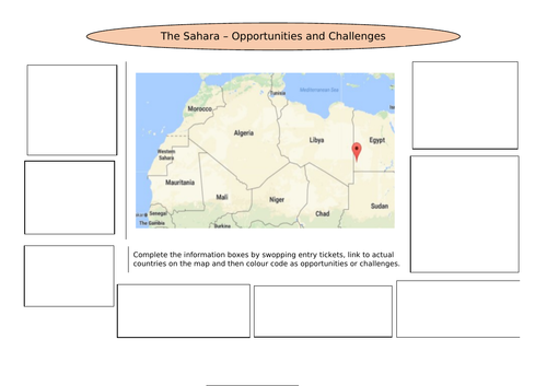 AQA 9-1 Sahara Desert - Opportunities and Challenges, Complete Lesson ...